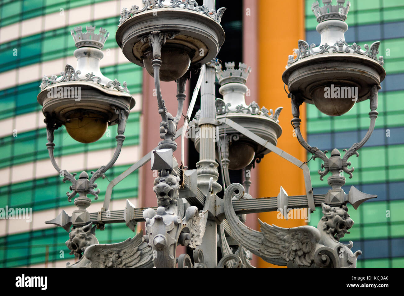old street lamp, Port Louis, Mauritius Stock Photo - Alamy