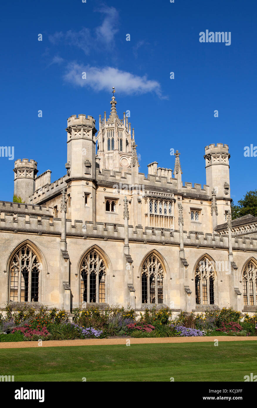 St John's College, Cambridge, New Court "Wedding Cake" with it's ...