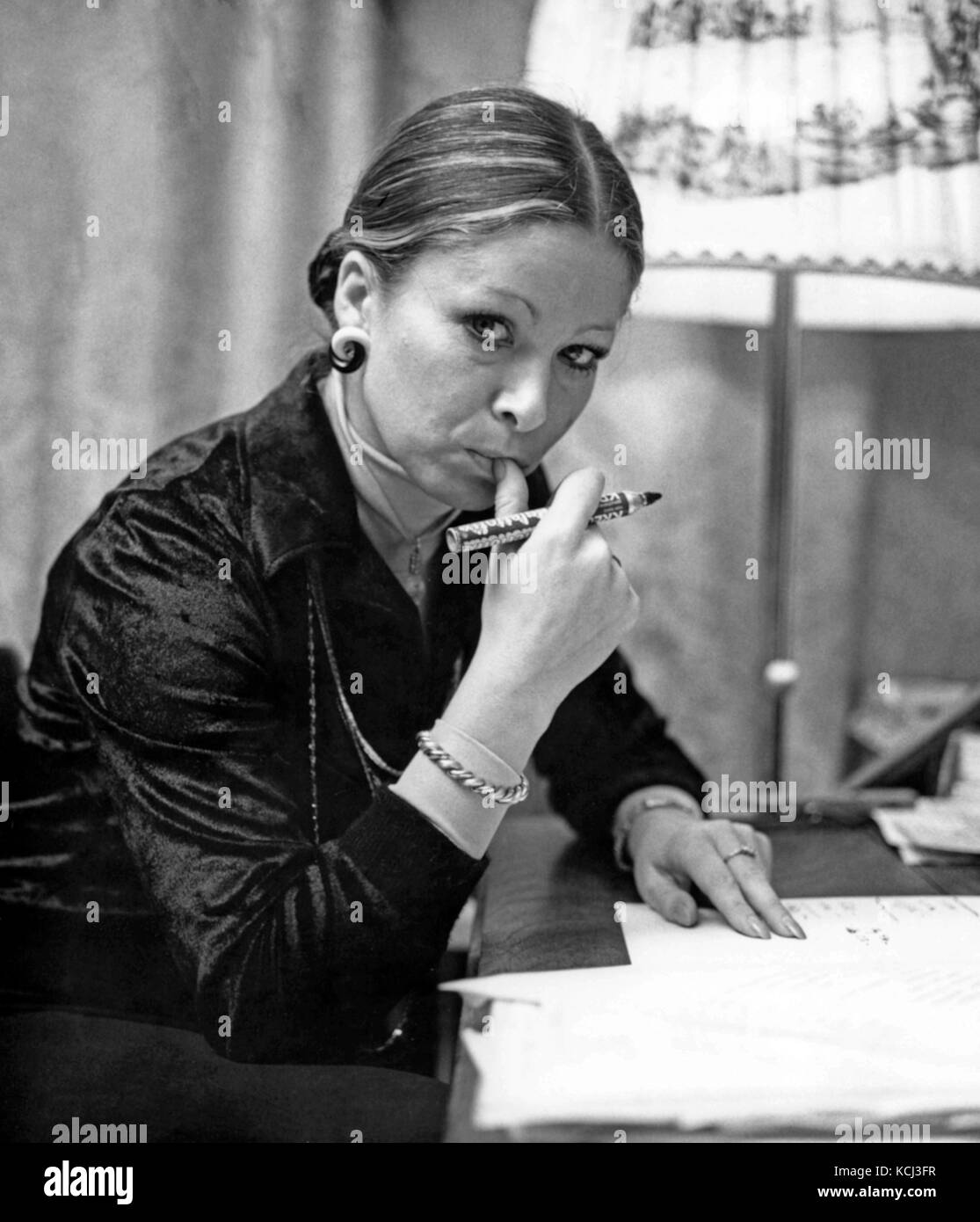 Wolfgang Kielings vierte Ehefrau Monika Gabriel, Deutschland 1970er ...