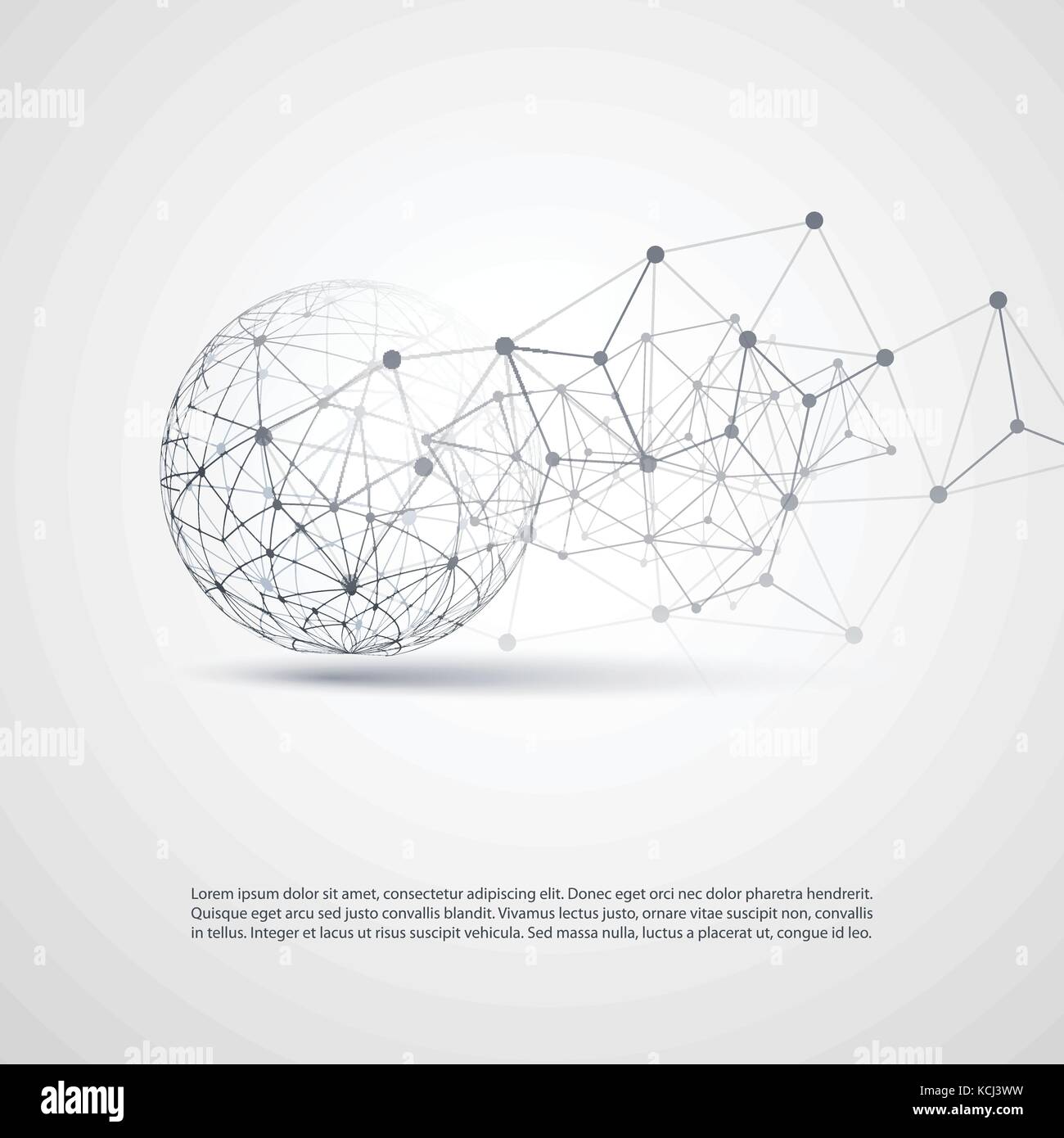 Abstract Cloud Computing and Network Connections Concept Design with ...