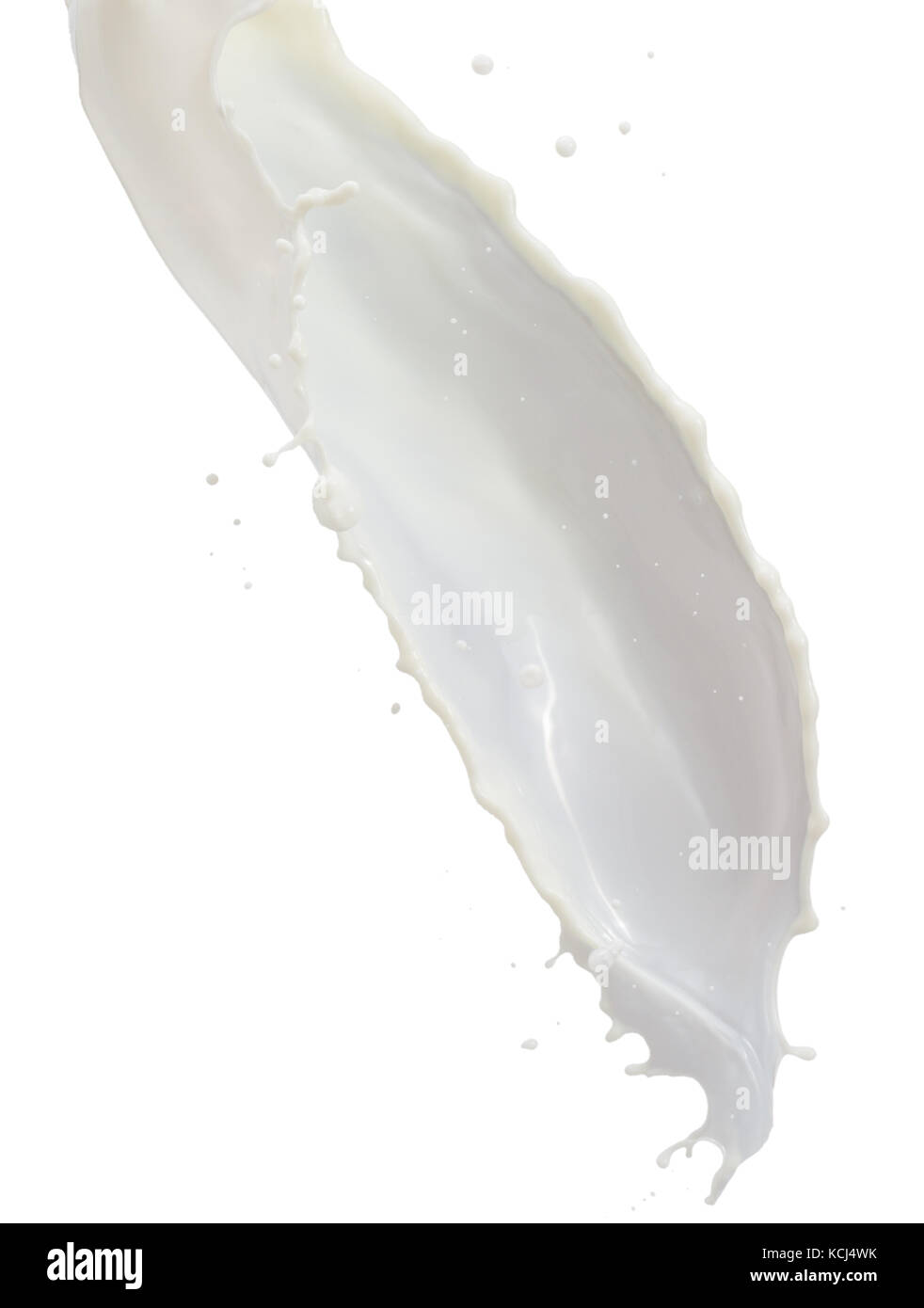 milk splash isolated on a white background Stock Photo - Alamy