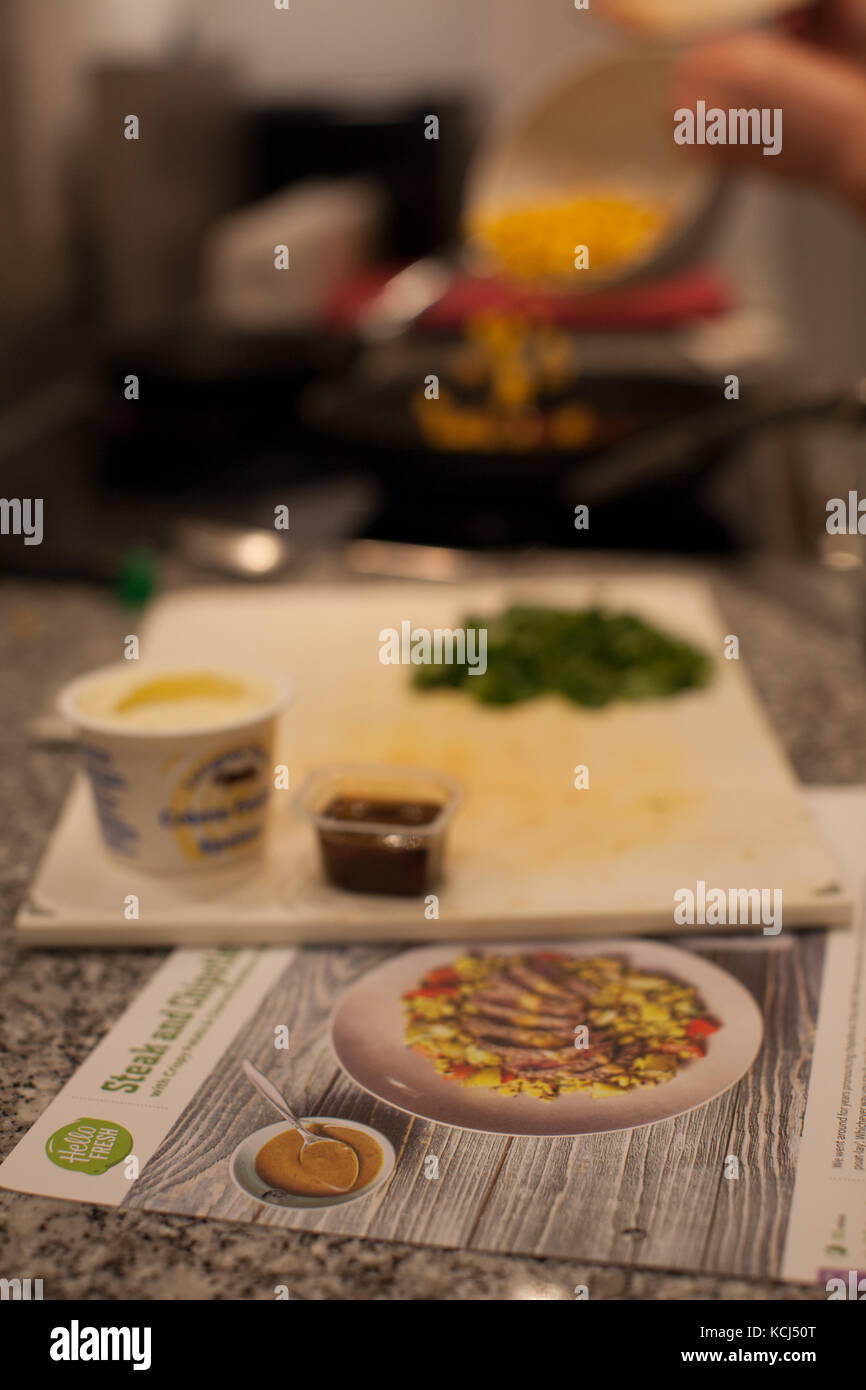 Hello Fresh, fresh food delivery service Stock Photo - Alamy