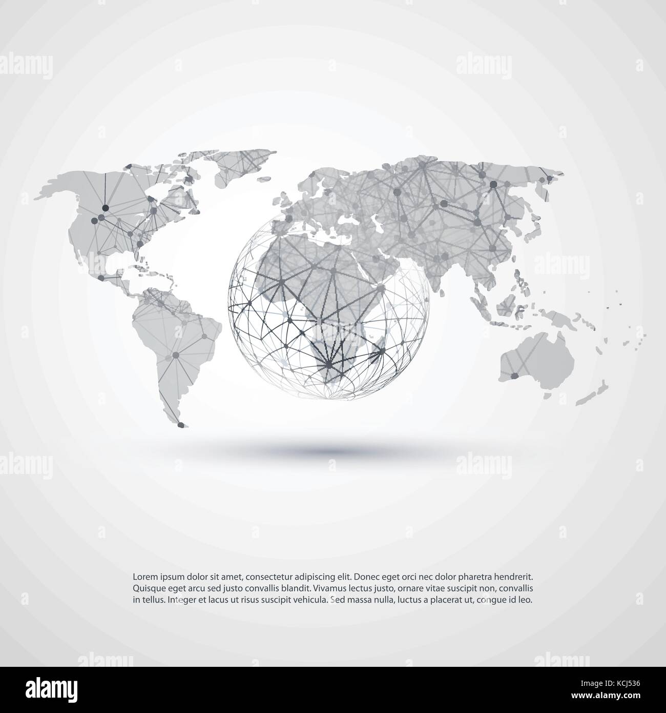 Abstract Cloud Computing and Global Network Connections Concept Design ...