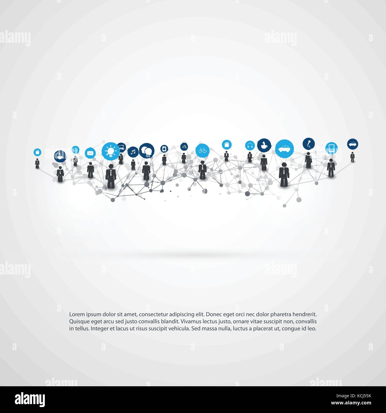 Networks - Connections - IoT, Cloud Computing, Social Media Concept ...