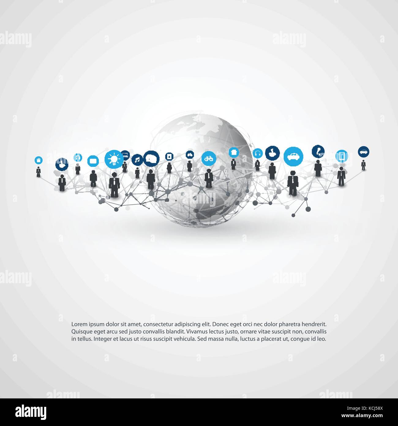 Networks - Connections - IoT, Cloud Computing, Social Media Concept ...