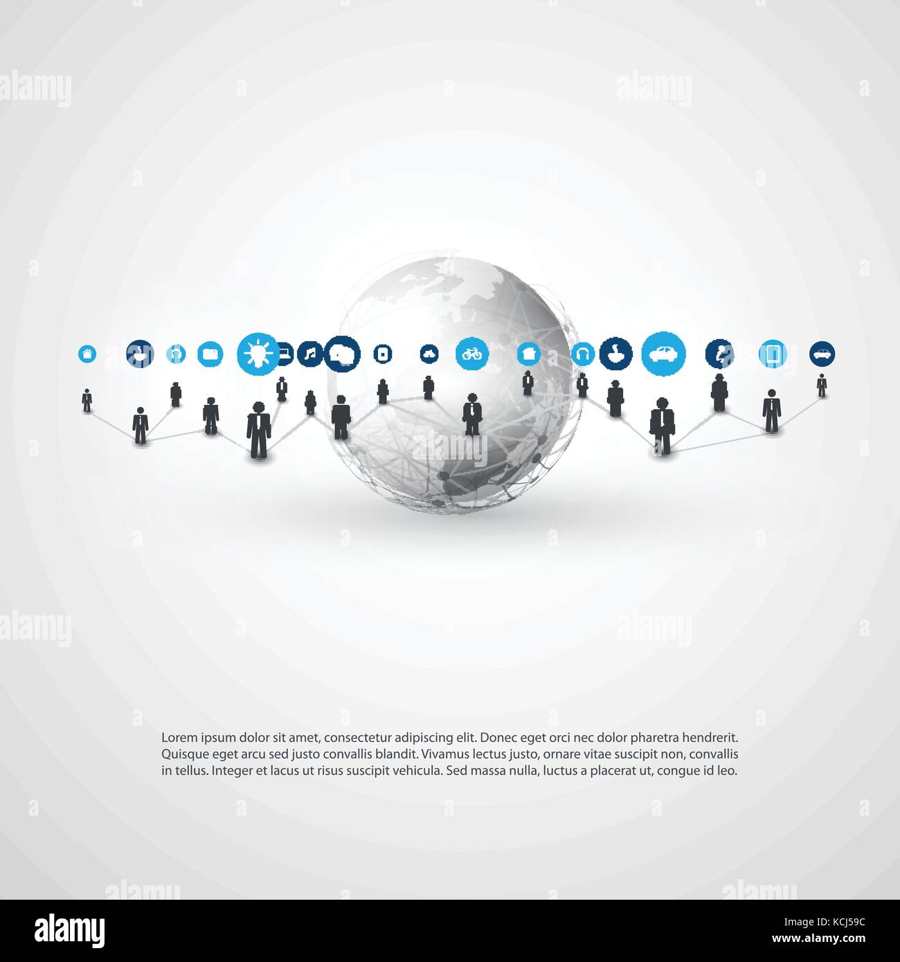 Networks - Connections - IoT, Cloud Computing, Social Media Concept ...