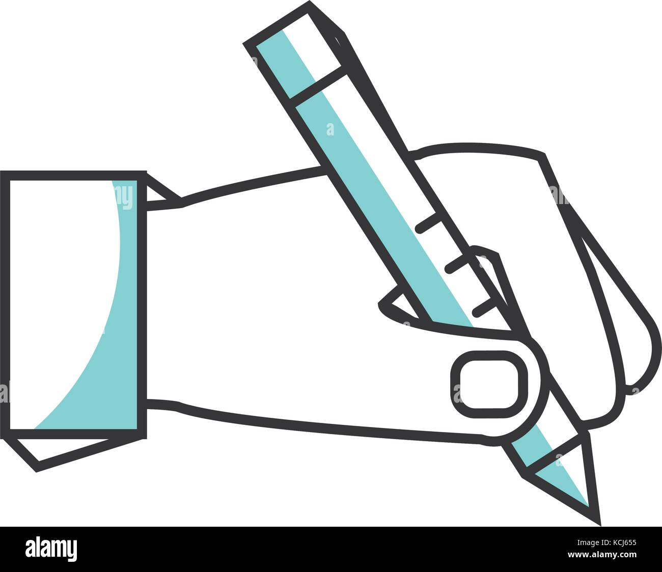 hand graphic vector illustration Stock Vector Image & Art - Alamy