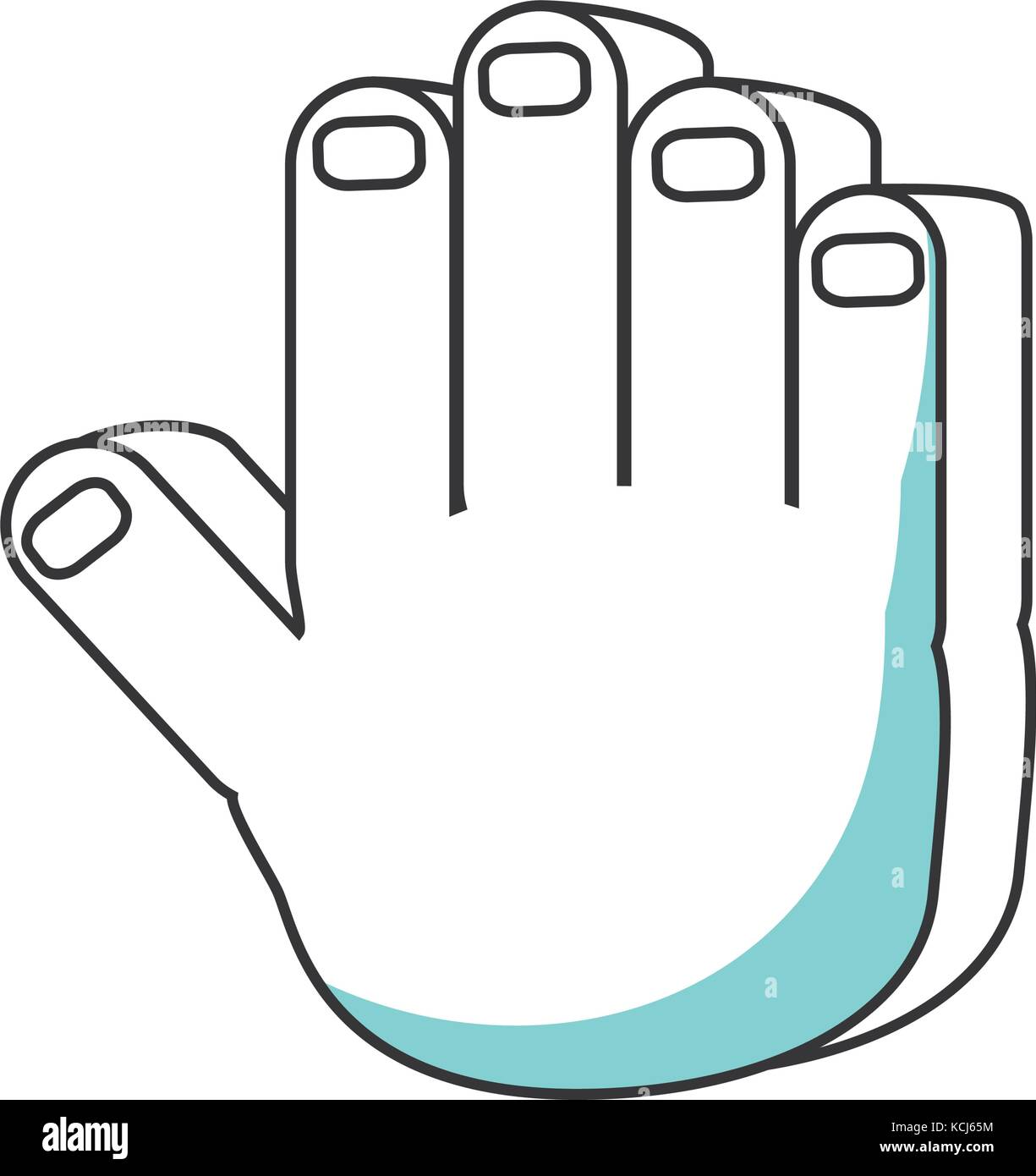 hand graphic vector illustration Stock Vector Image & Art - Alamy