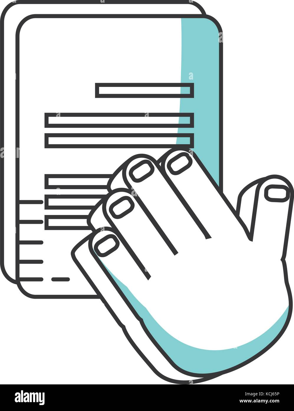 hand graphic vector illustration Stock Vector Image & Art - Alamy