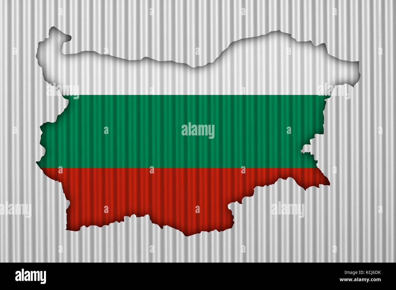 Textured map of Bulgaria in nice colors Stock Photo - Alamy