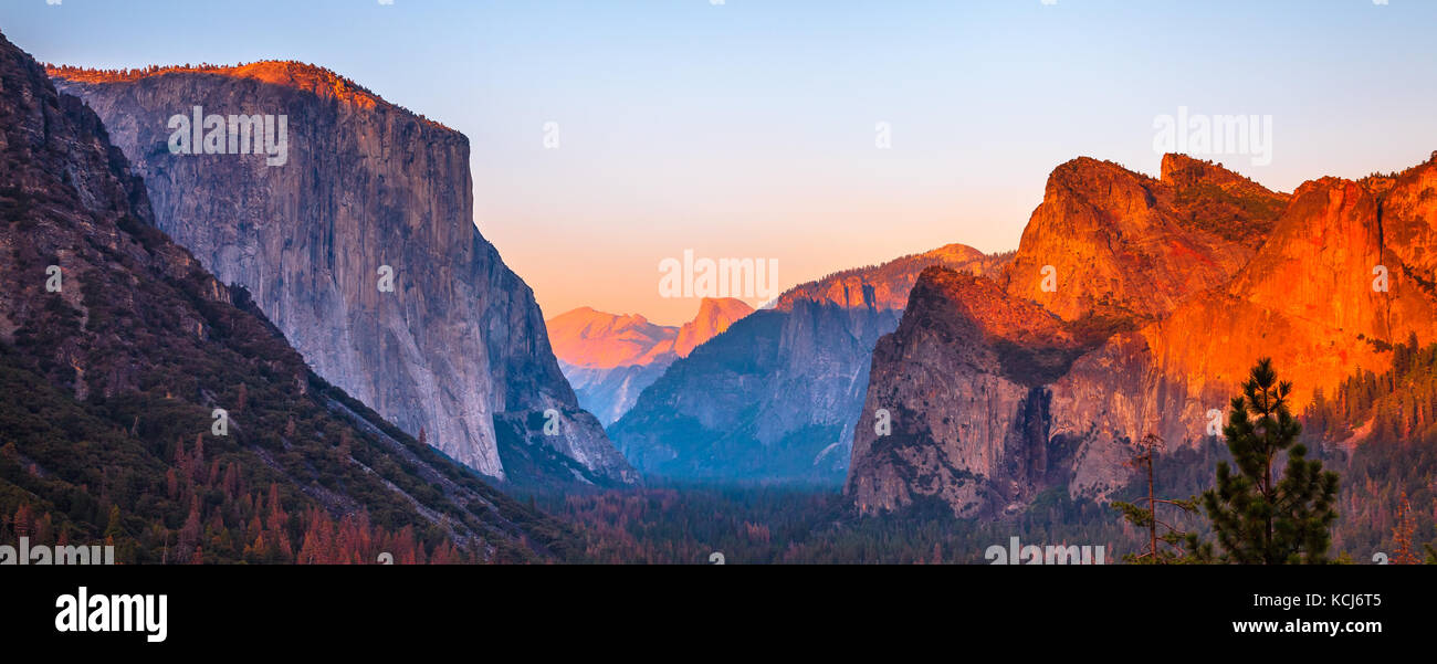 El Capitan sunset Stock Photo - Alamy