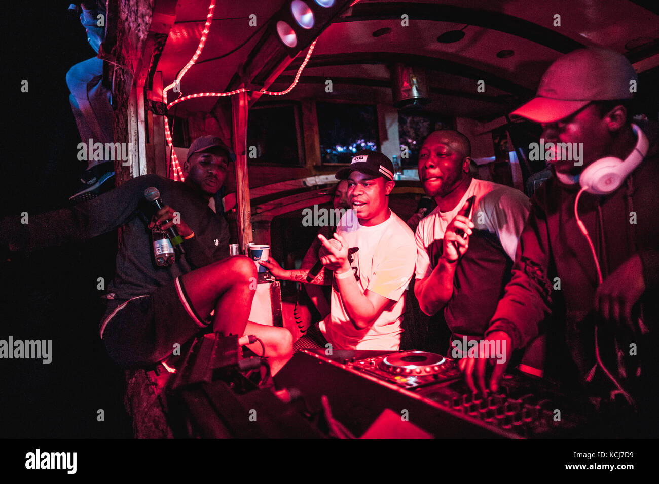 The British grime rapper Bonkaz performs a live concert at the Danish ...