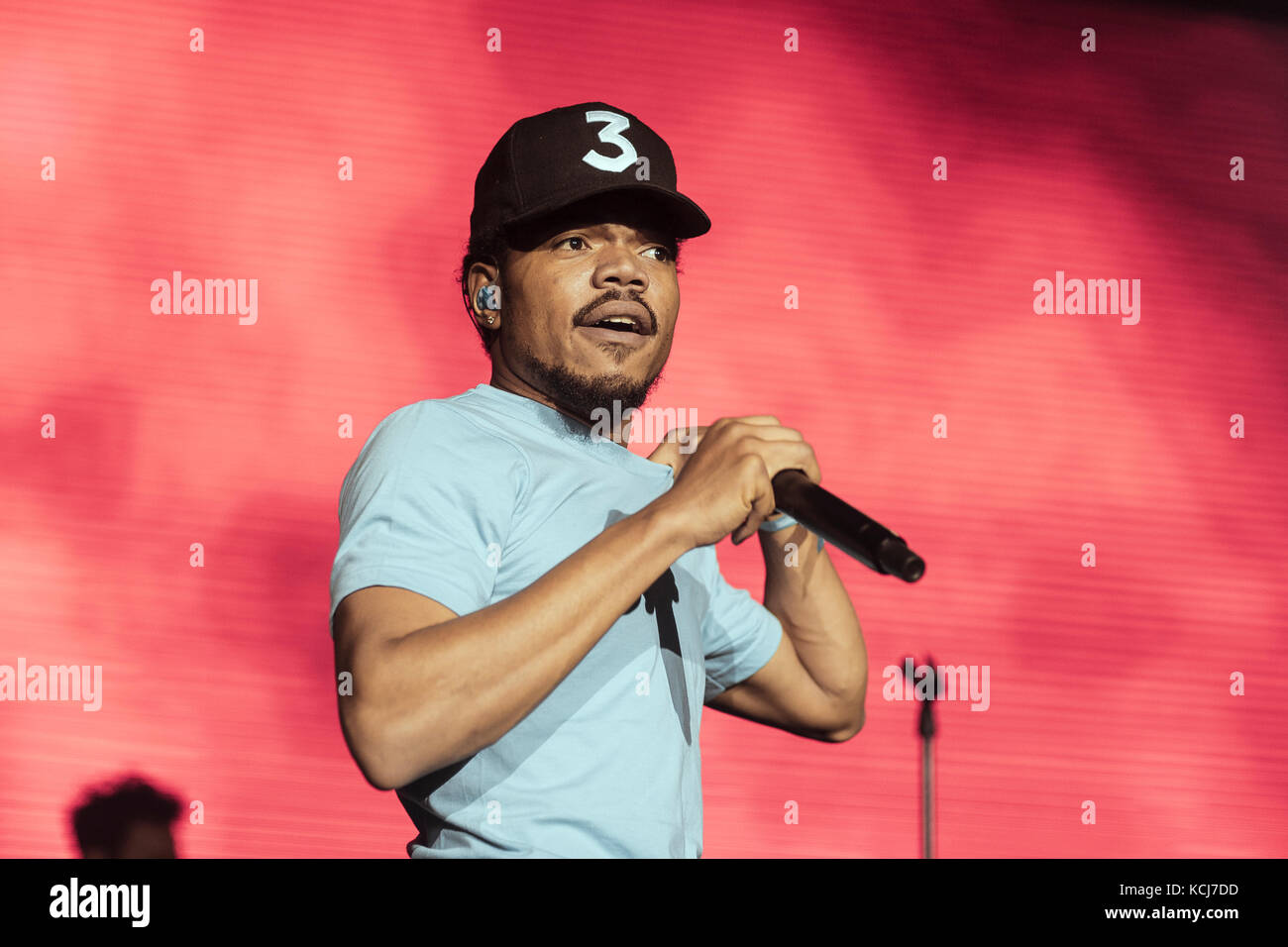 The American rapper and lyricist Chance the Rapper performs a live ...