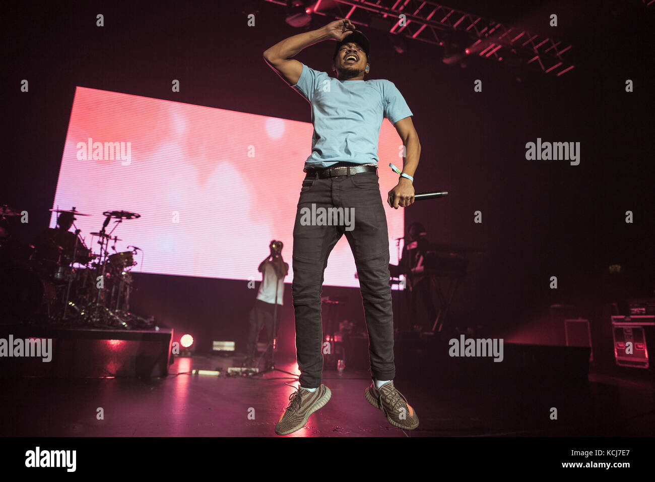 The American rapper and lyricist Chance the Rapper performs a live ...