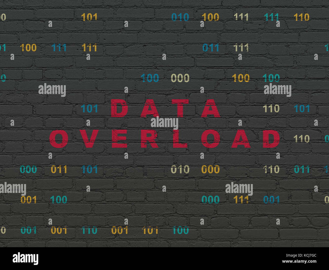 Data concept: Data Overload on wall background Stock Photo - Alamy