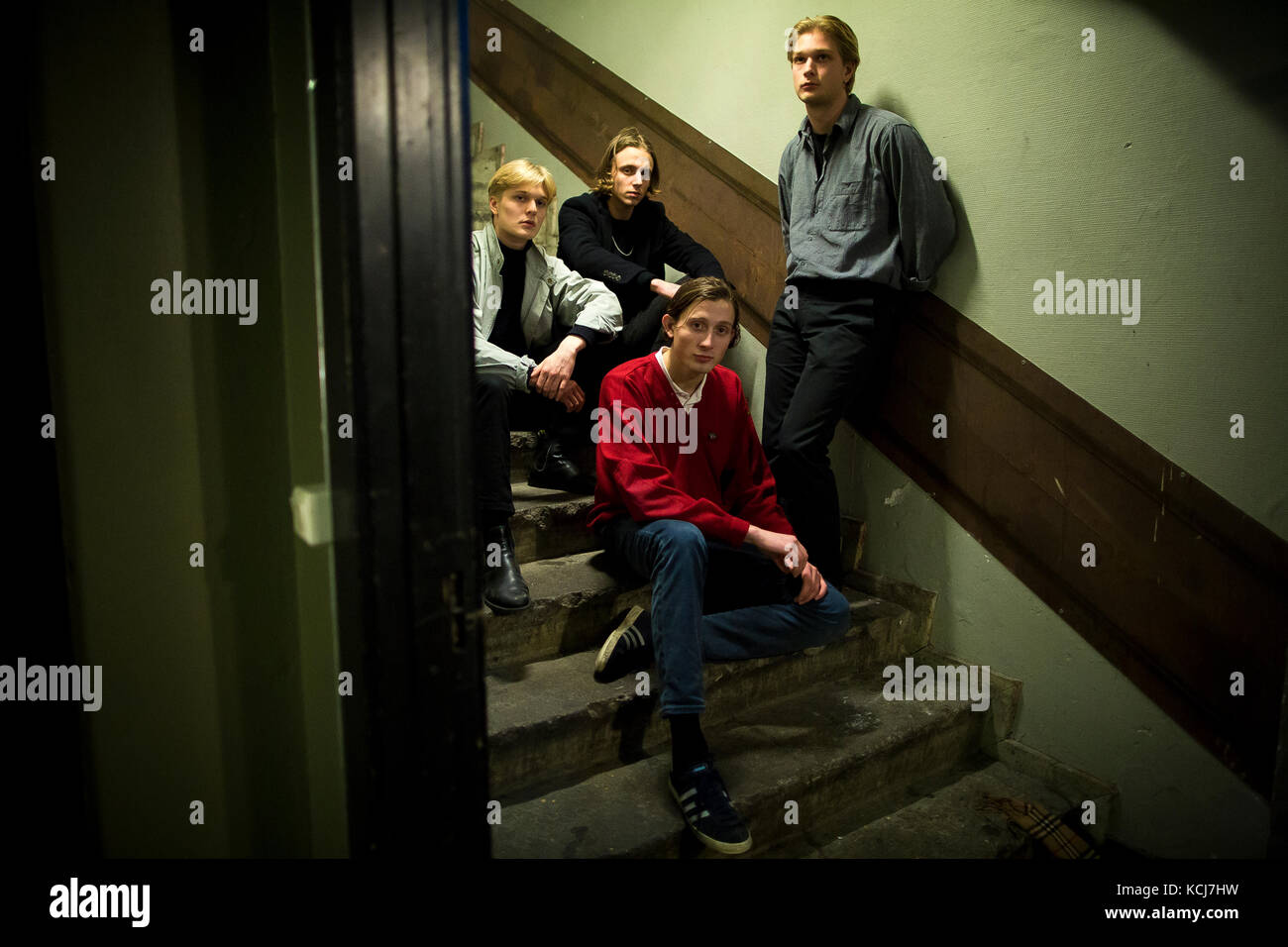 The Danish punk-rock band Communions consists of Martin Rehof, Mads ...