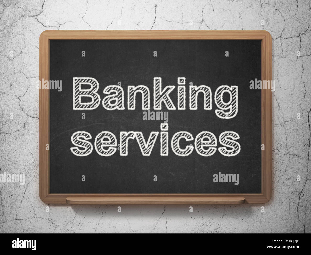 Banking concept: Banking Services on chalkboard background Stock Photo ...