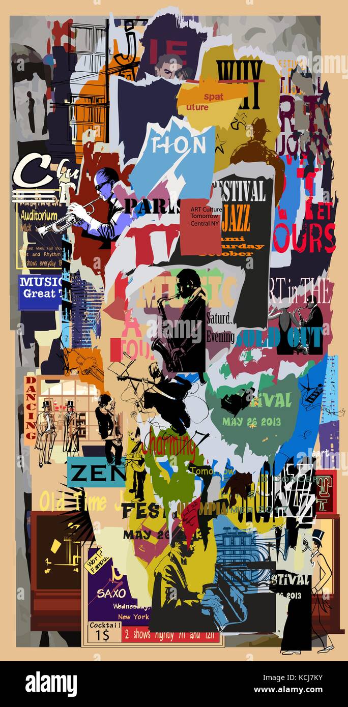 grunge ripped poster background - advertisement - vector illustration ...