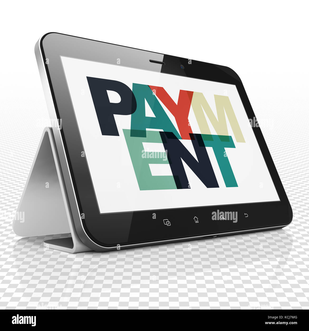 Banking concept: Tablet Computer with Payment on display Stock Photo ...