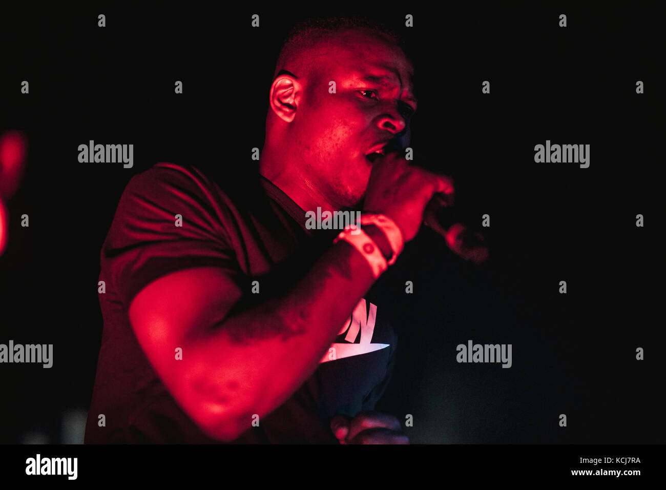 The British grime rapper Fekky performs a live concert at the Danish ...