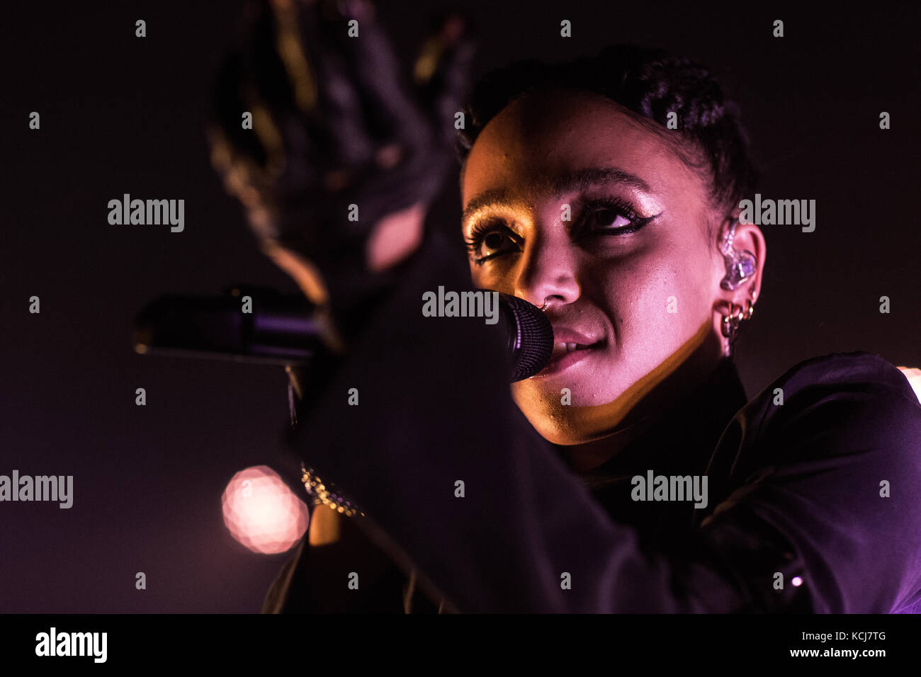 FKA twigs, the British singer, songwriter and music producer performs a ...