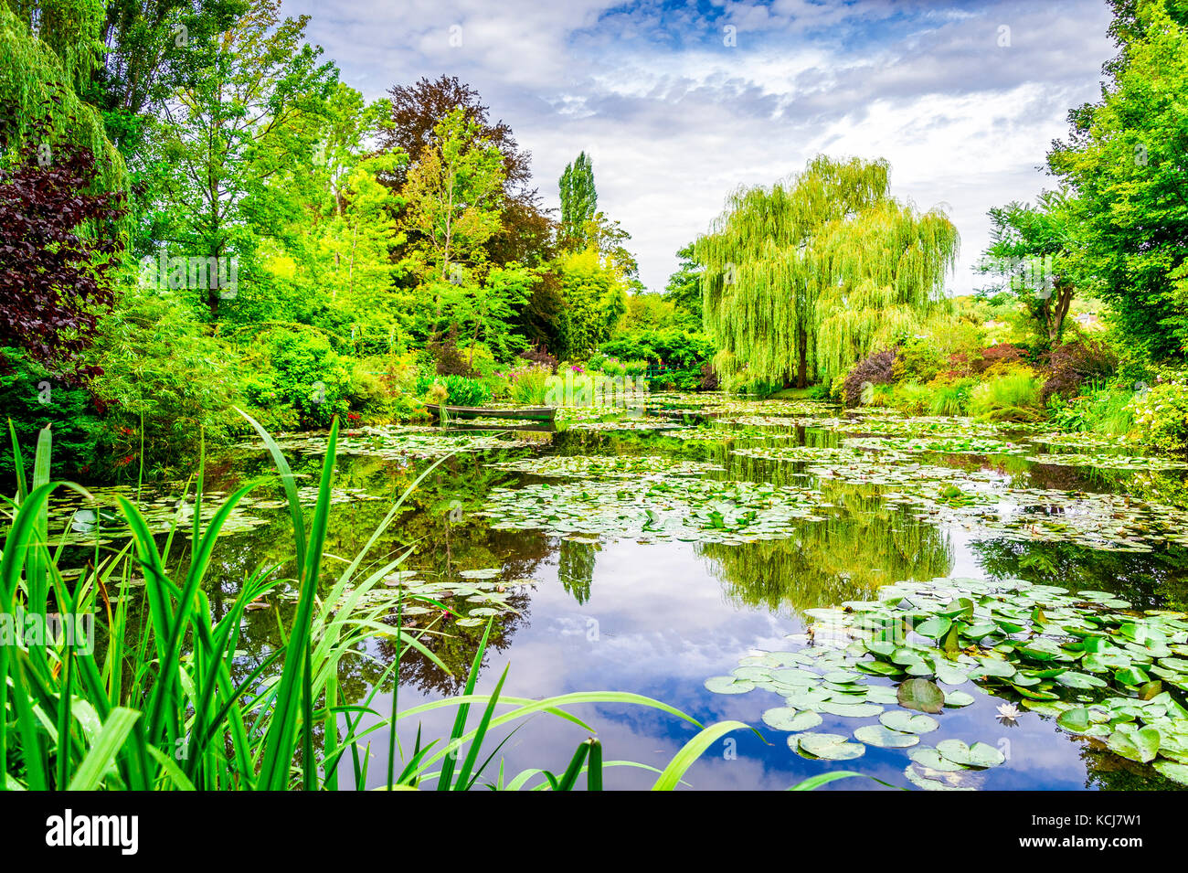 Famous Lily pond in Monet's garden Stock Photo - Alamy