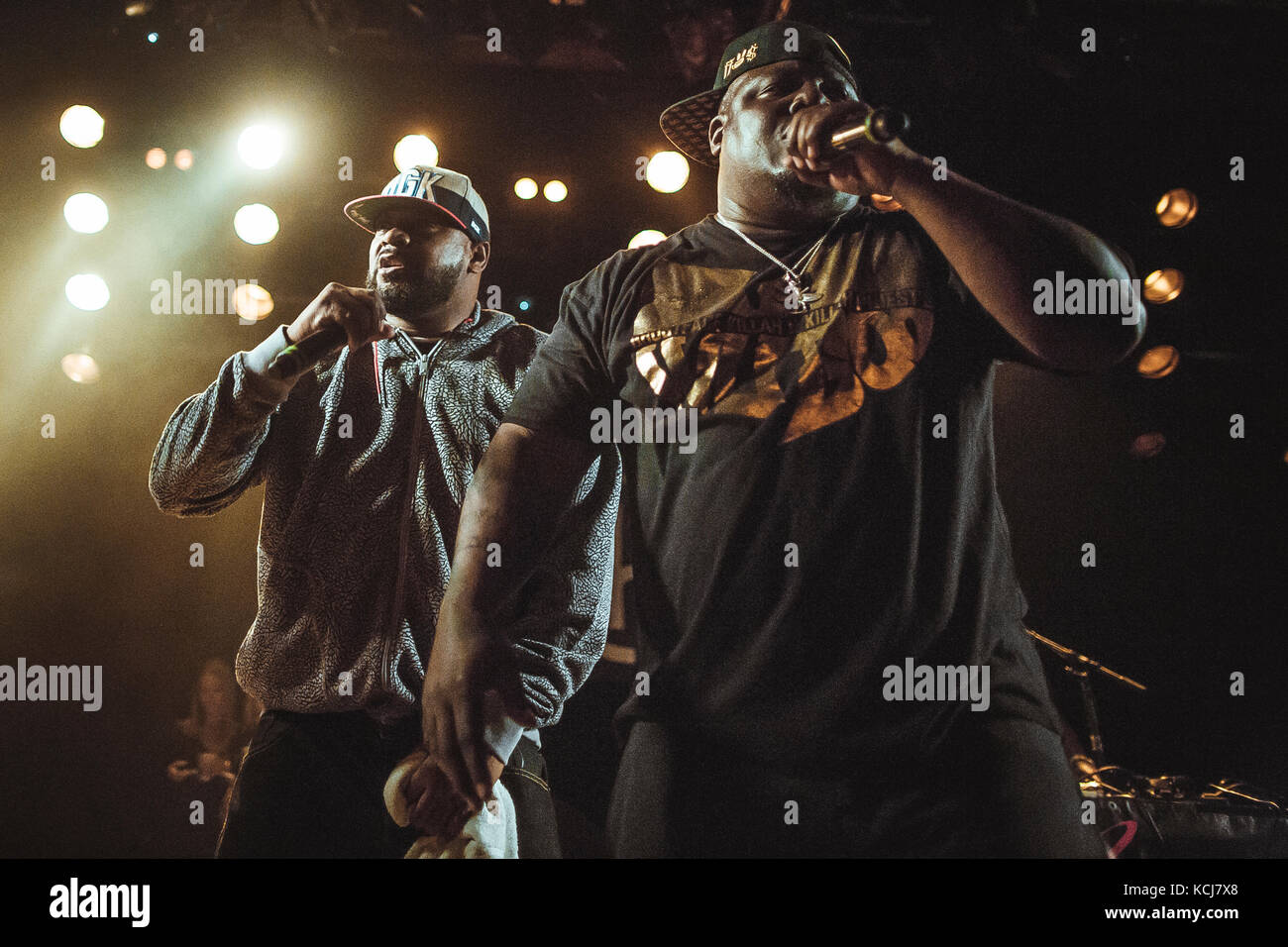 The American rappers Ghostface Killah (L) and Killah Priest (R) perform ...