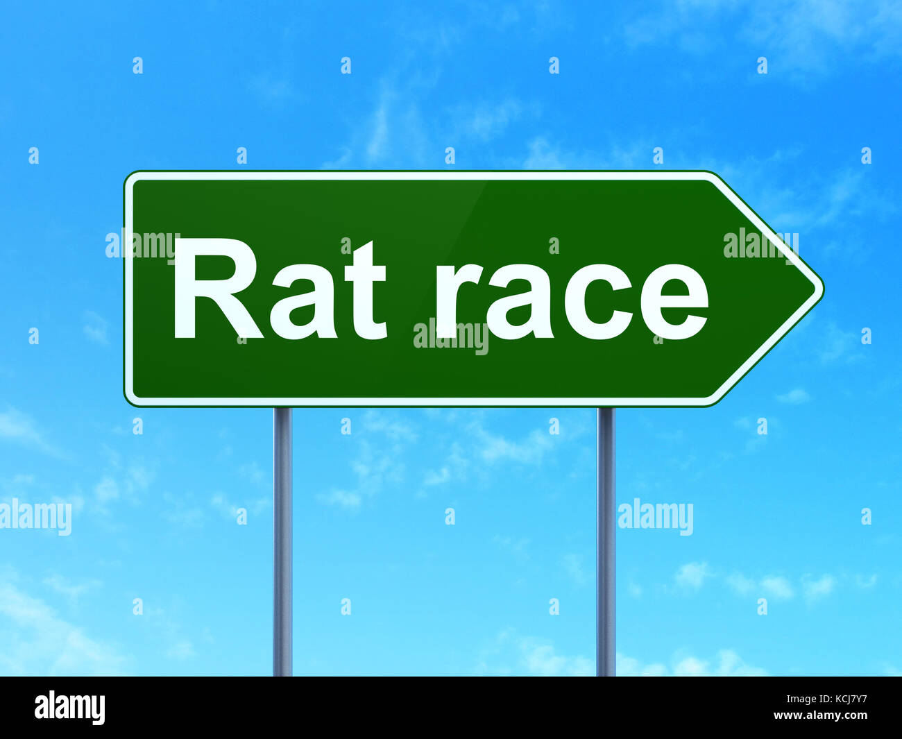 Business concept: Rat Race on road sign background Stock Photo - Alamy