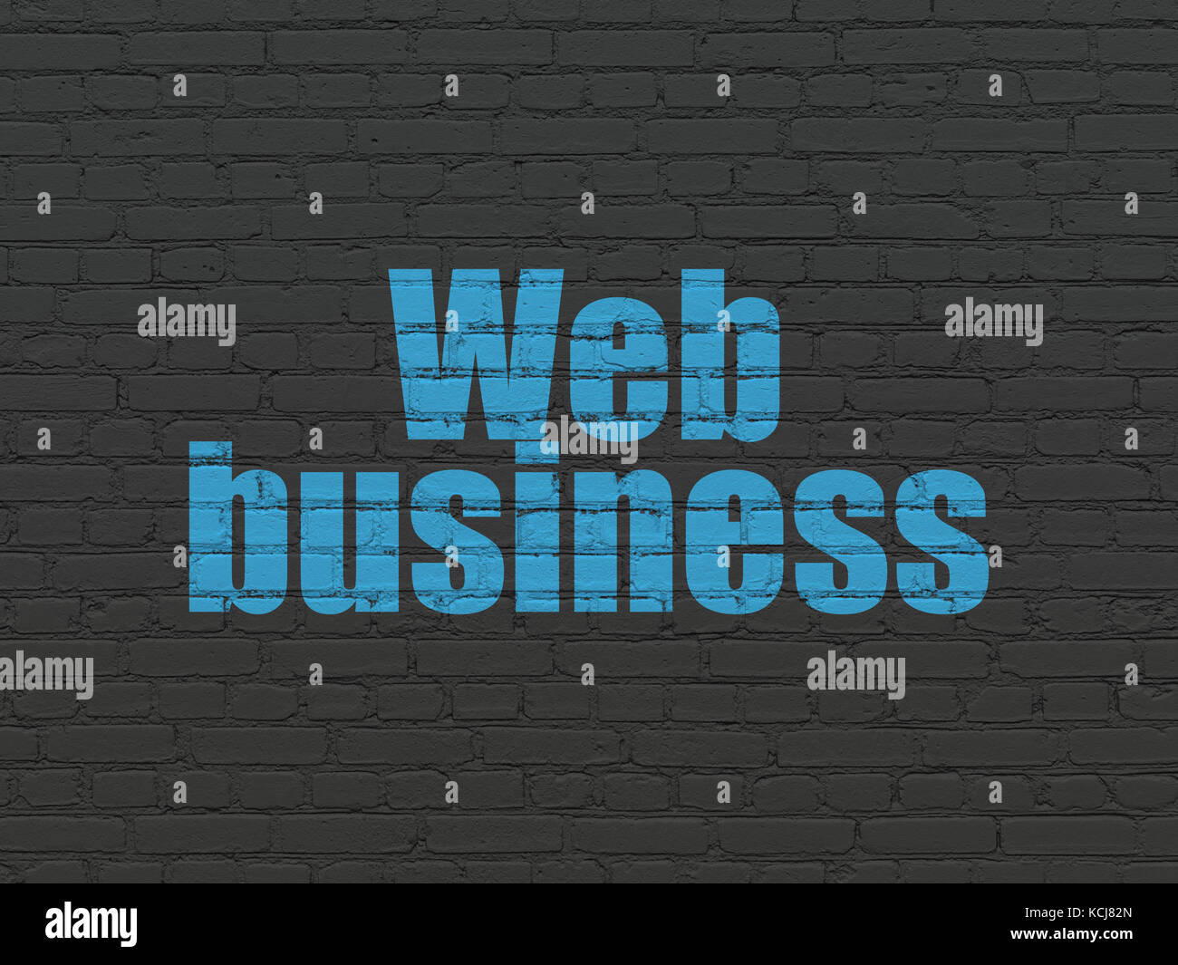 Web development concept: Web Business on wall background Stock Photo ...