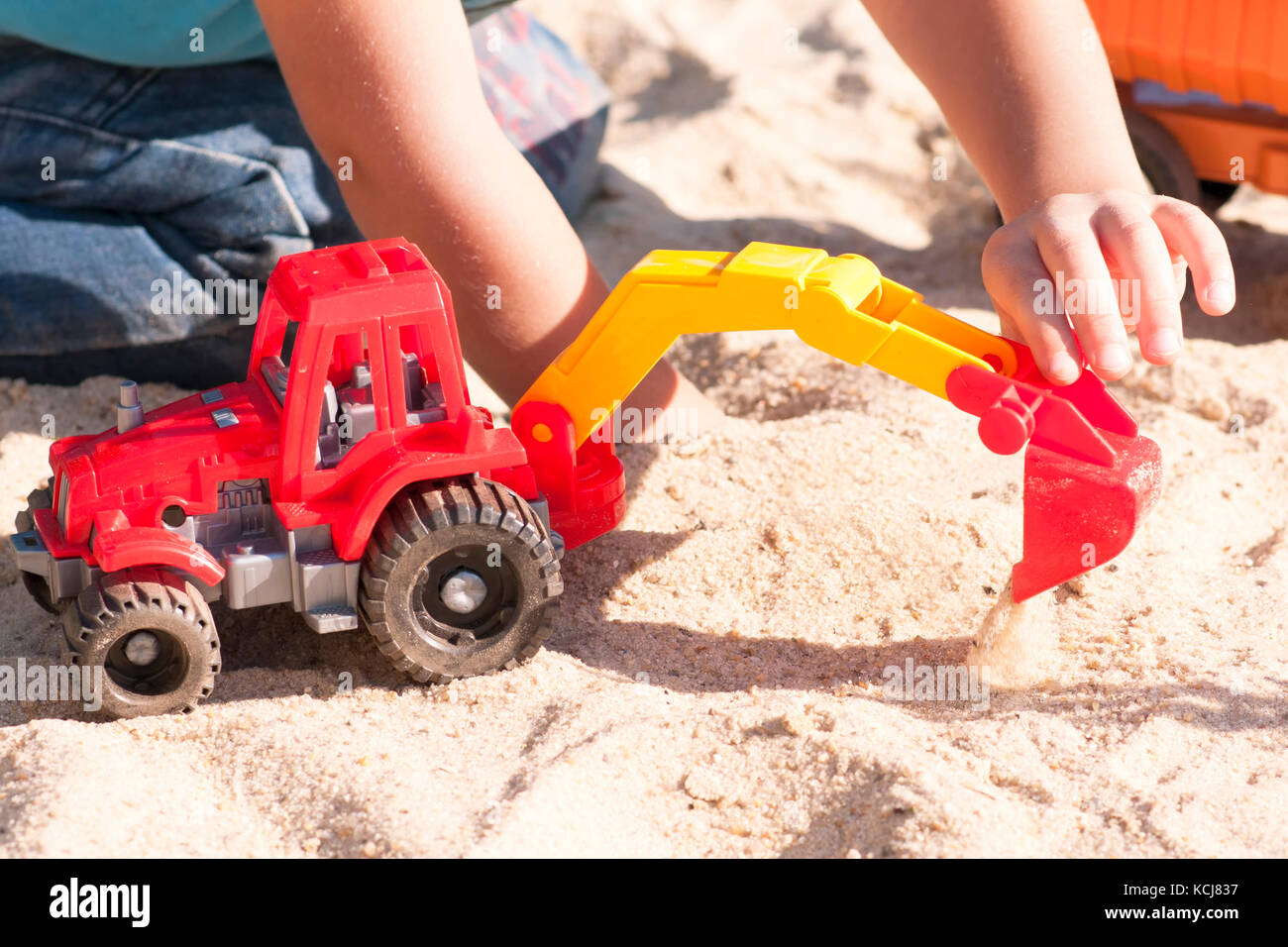 Child excavator hi-res stock photography and images - Alamy