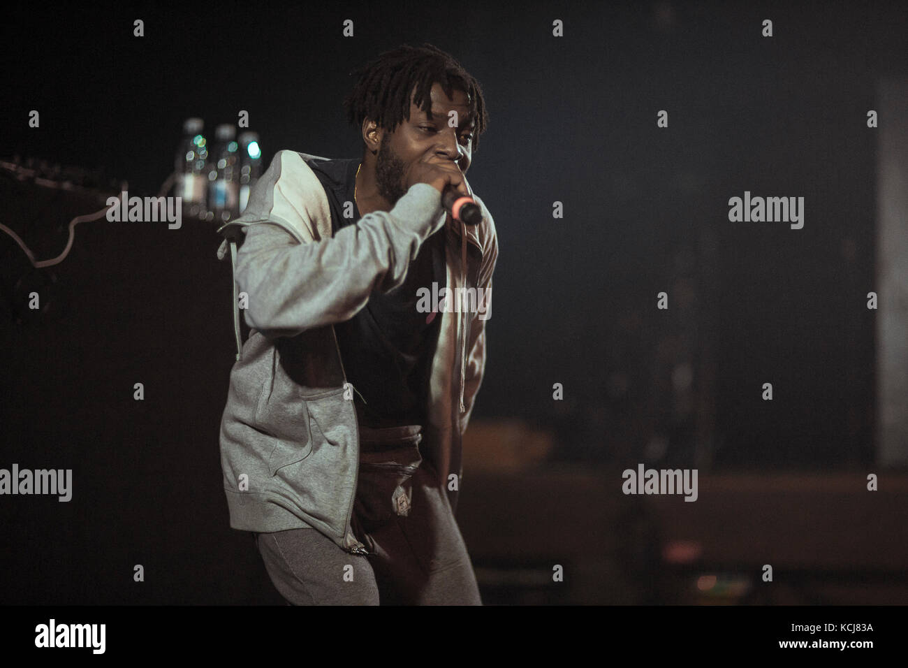 The American rapper and lyricist Isaiah Rashad performs a live concert ...