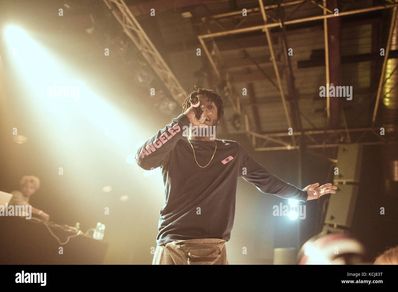 The American rapper and lyricist Isaiah Rashad performs a live concert ...