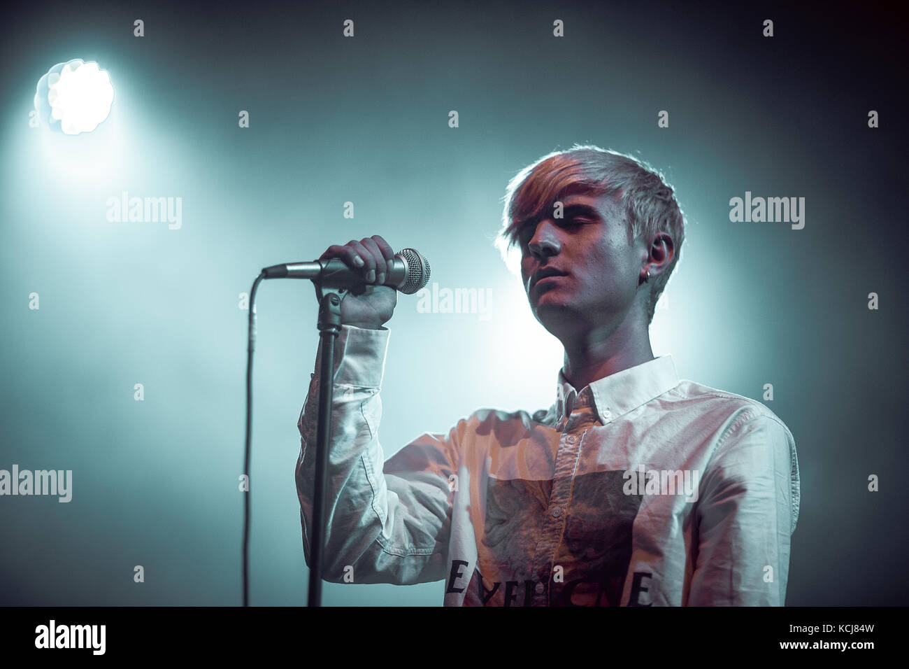 The Danish electro-pop band Julias Moon performs a live concert at the ...