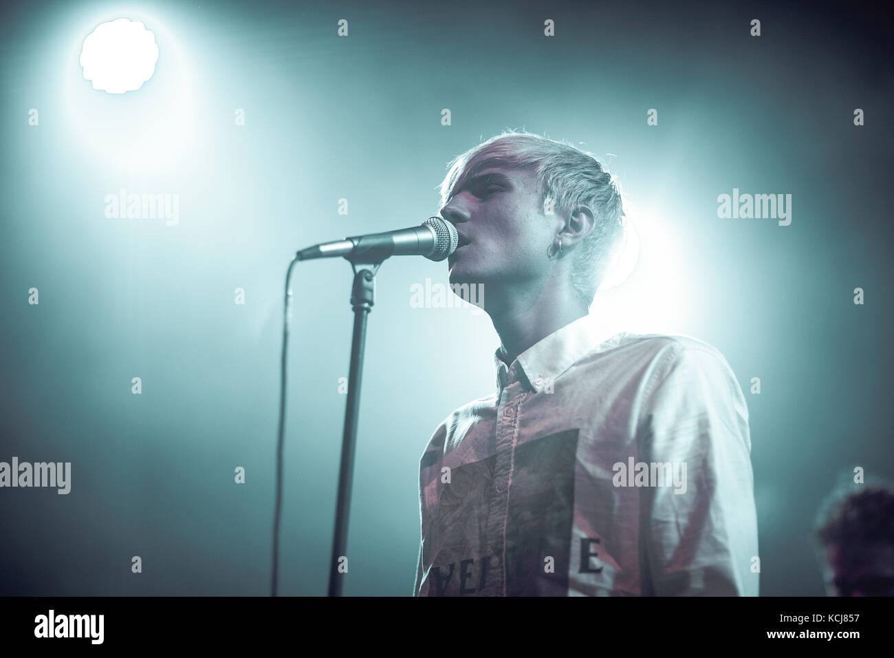 The Danish electro-pop band Julias Moon performs a live concert at the ...