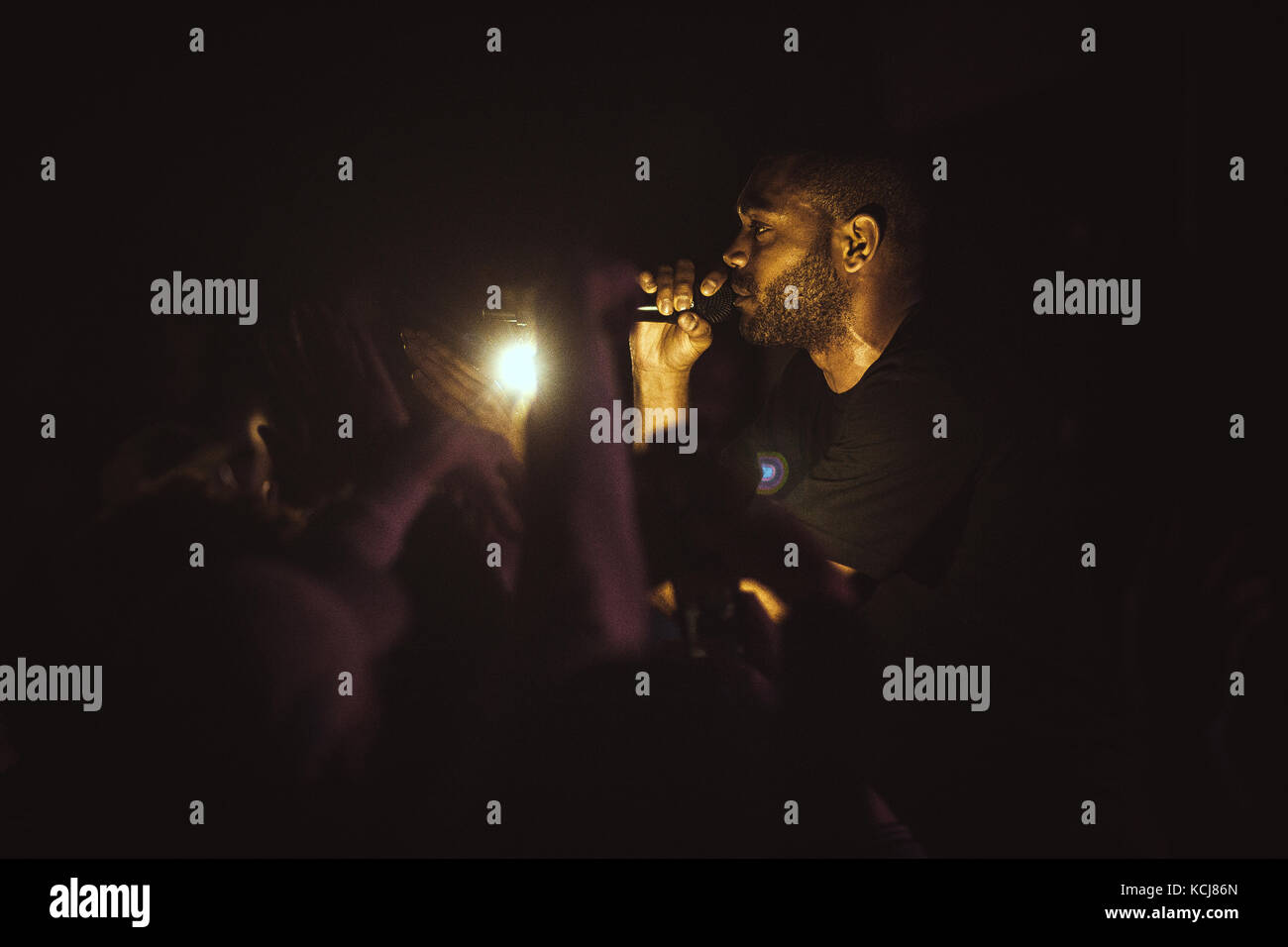The English grime MC and lyricist Kano performs a live concert at ...