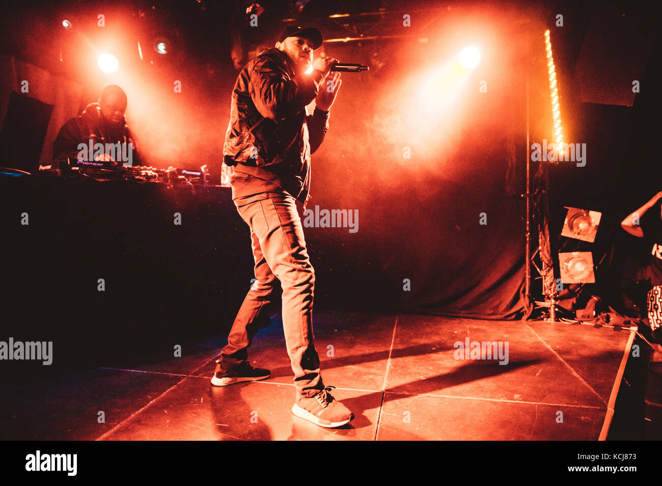 The English grime MC and lyricist Kano performs a live concert at ...