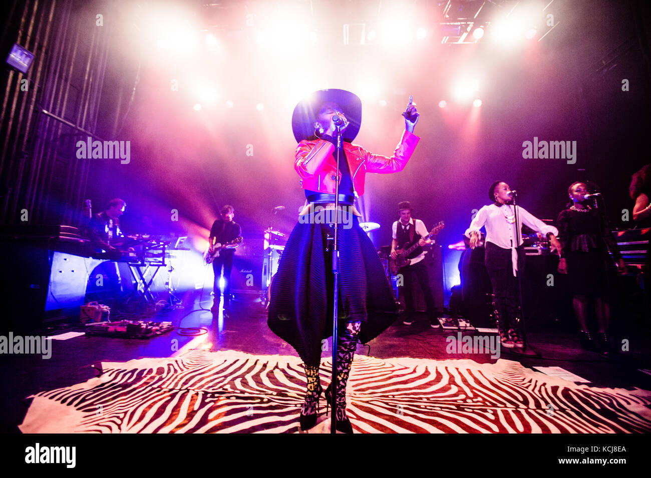 The American singer and songwriter Lauryn Hill performs a live concert ...