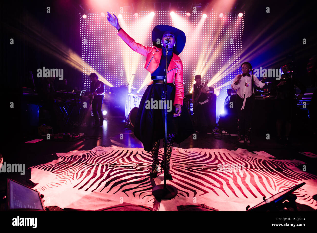 The American singer and songwriter Lauryn Hill performs a live concert ...
