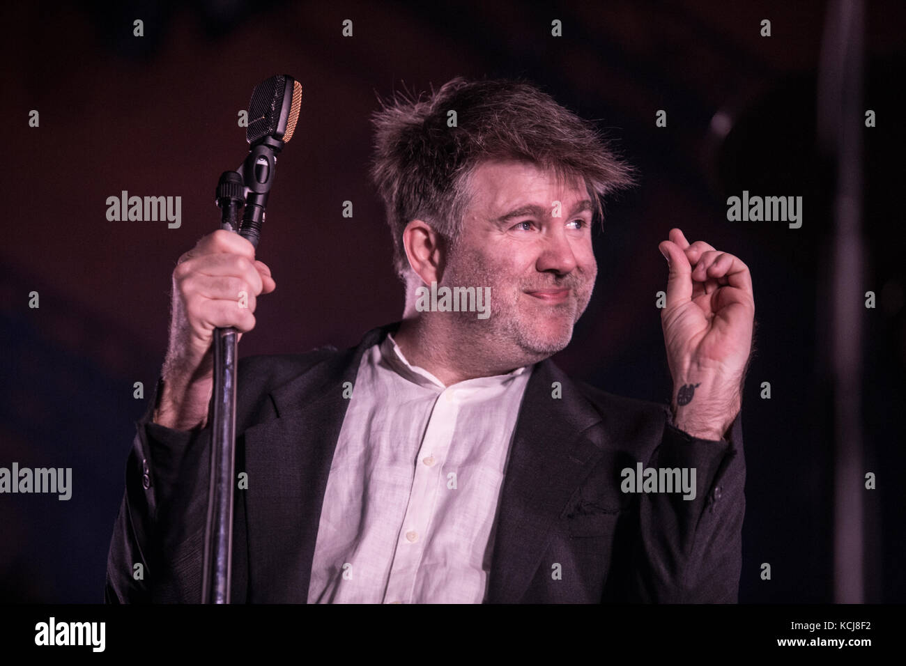 The American electronica and dance band LCD Soundsystem performs a live ...