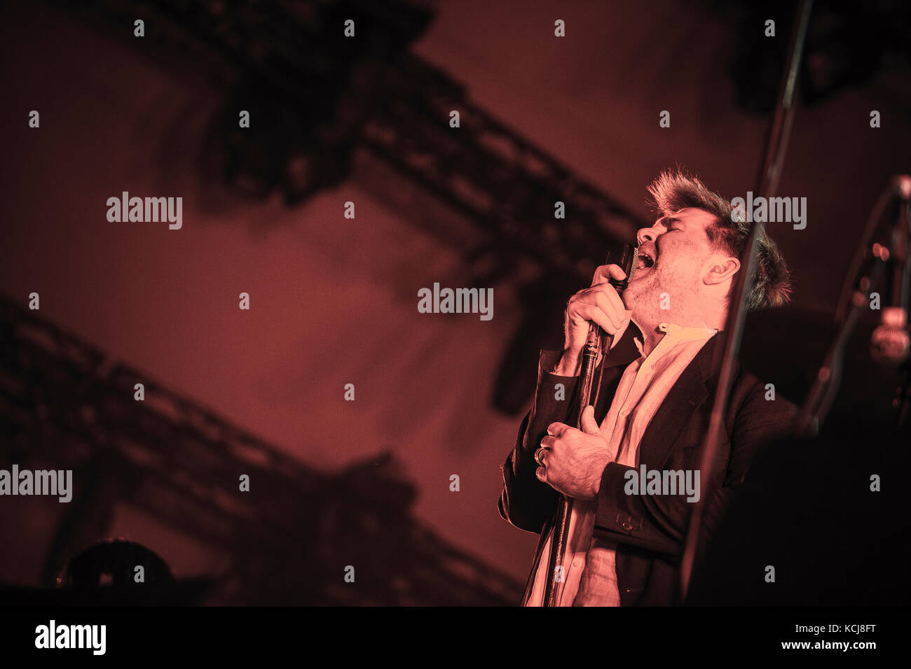 The American electronica and dance band LCD Soundsystem performs a live ...