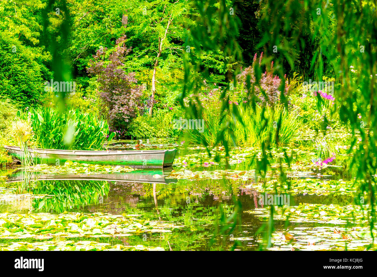 Famous Lily pond in Monet's garden Stock Photo - Alamy