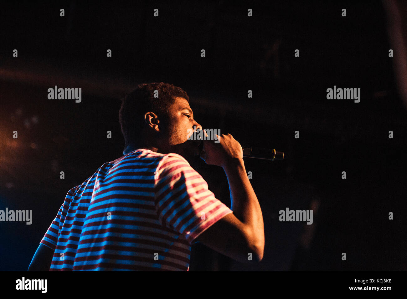 The American rapper and lyricist Mick Jenkins performs a live concert ...