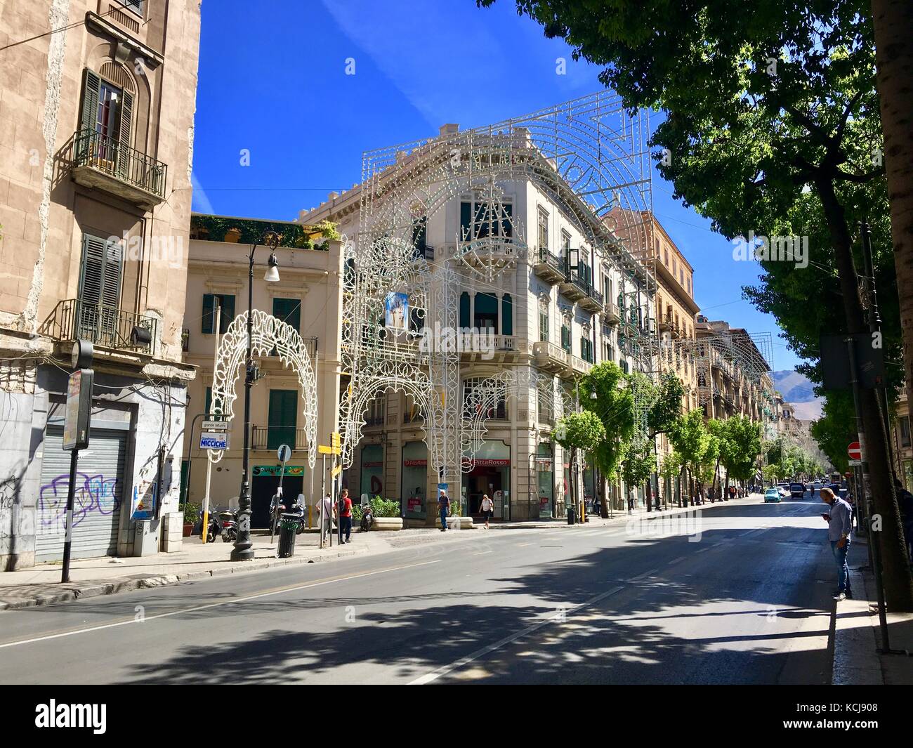 Streets of Palermo Stock Photo - Alamy