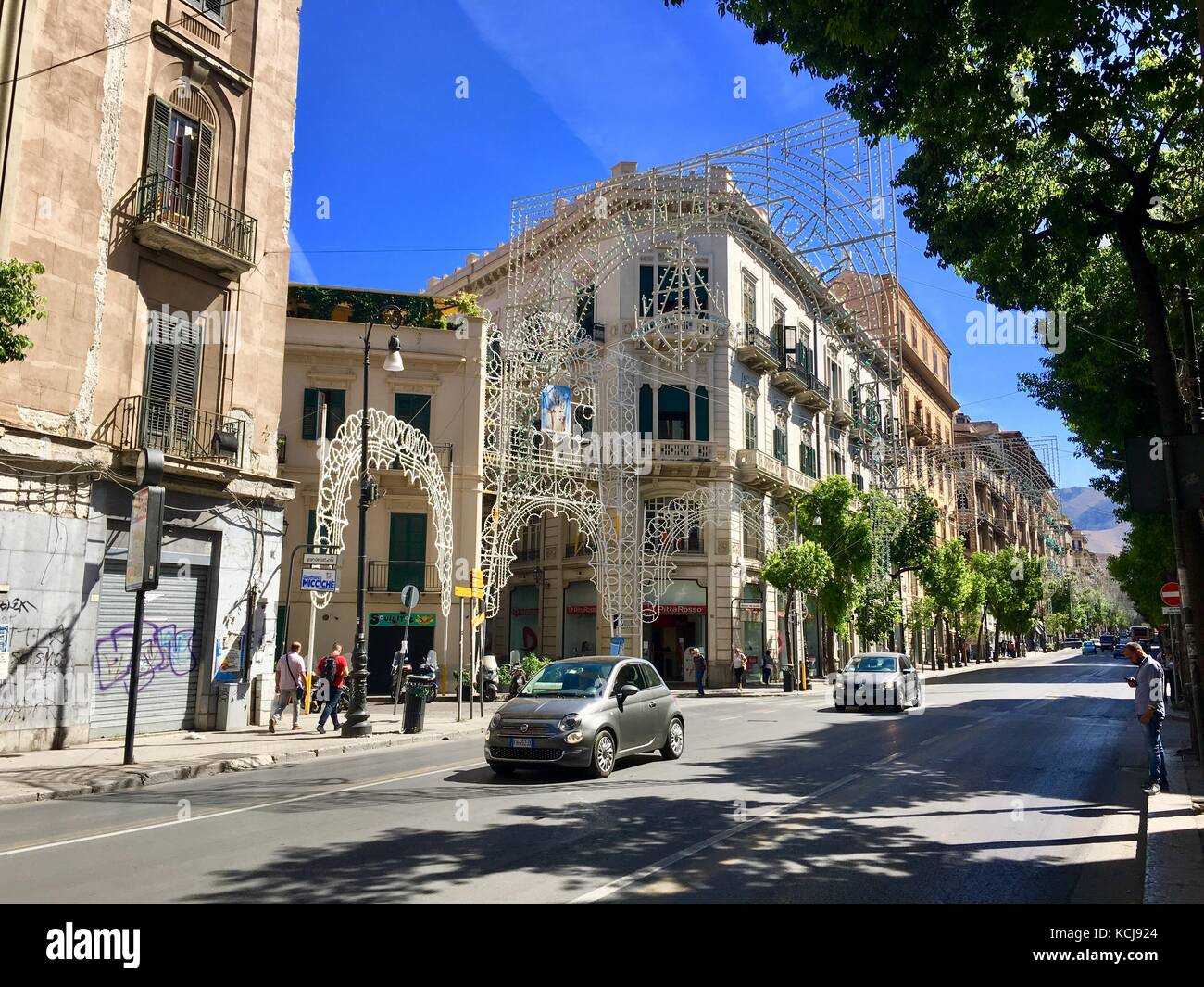 Streets of Palermo Stock Photo - Alamy