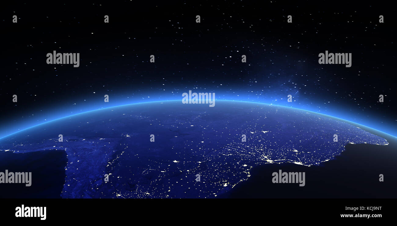 South America 3d rendering planet Stock Photo - Alamy