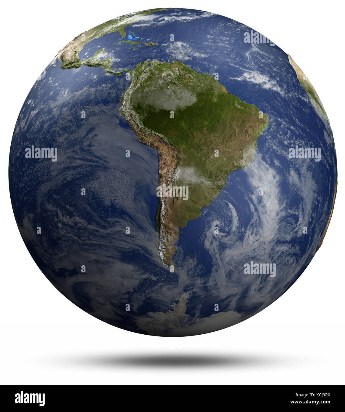 South America 3d rendering Stock Photo - Alamy
