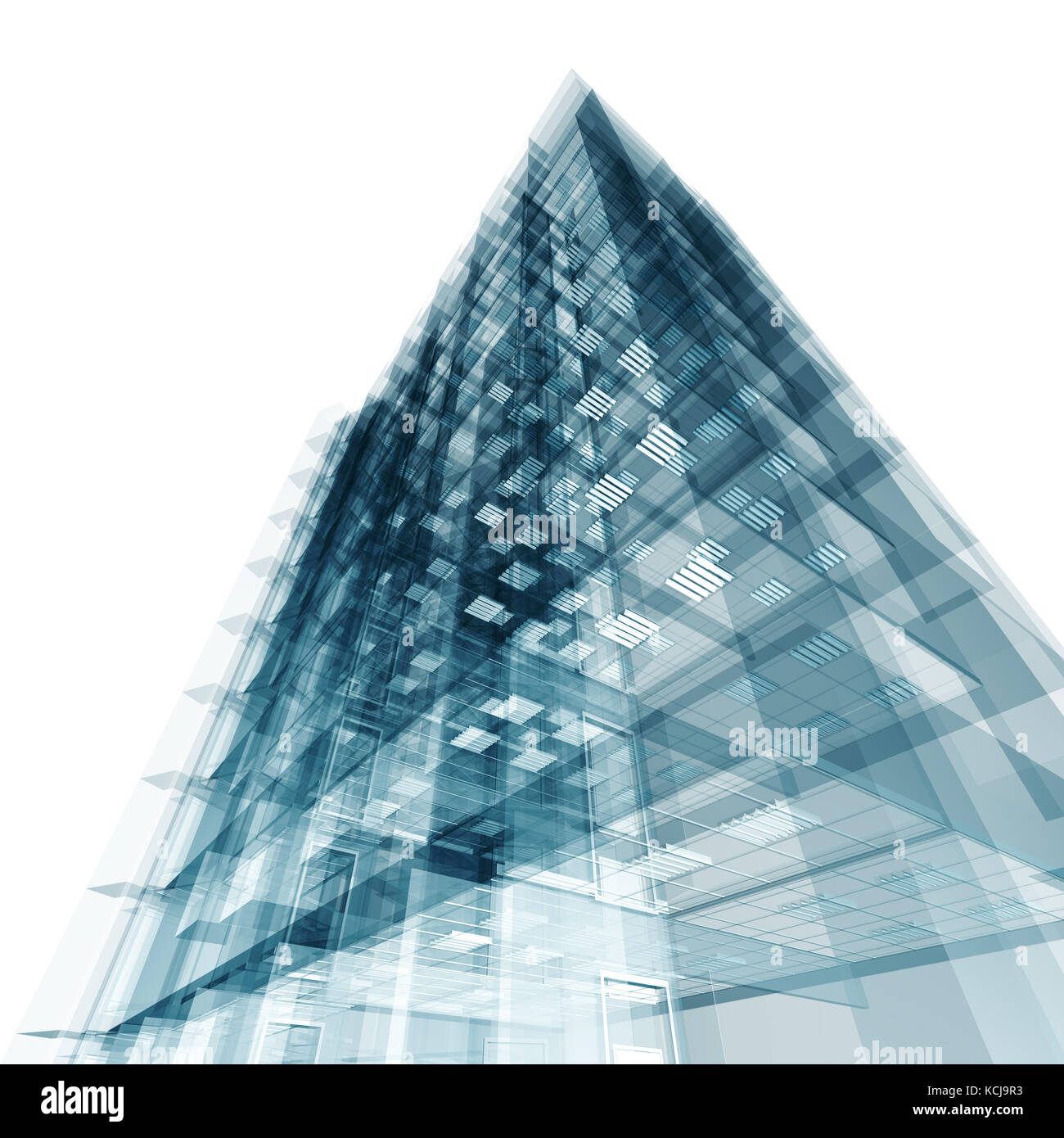 Abstract building 3d rendering Stock Photo - Alamy