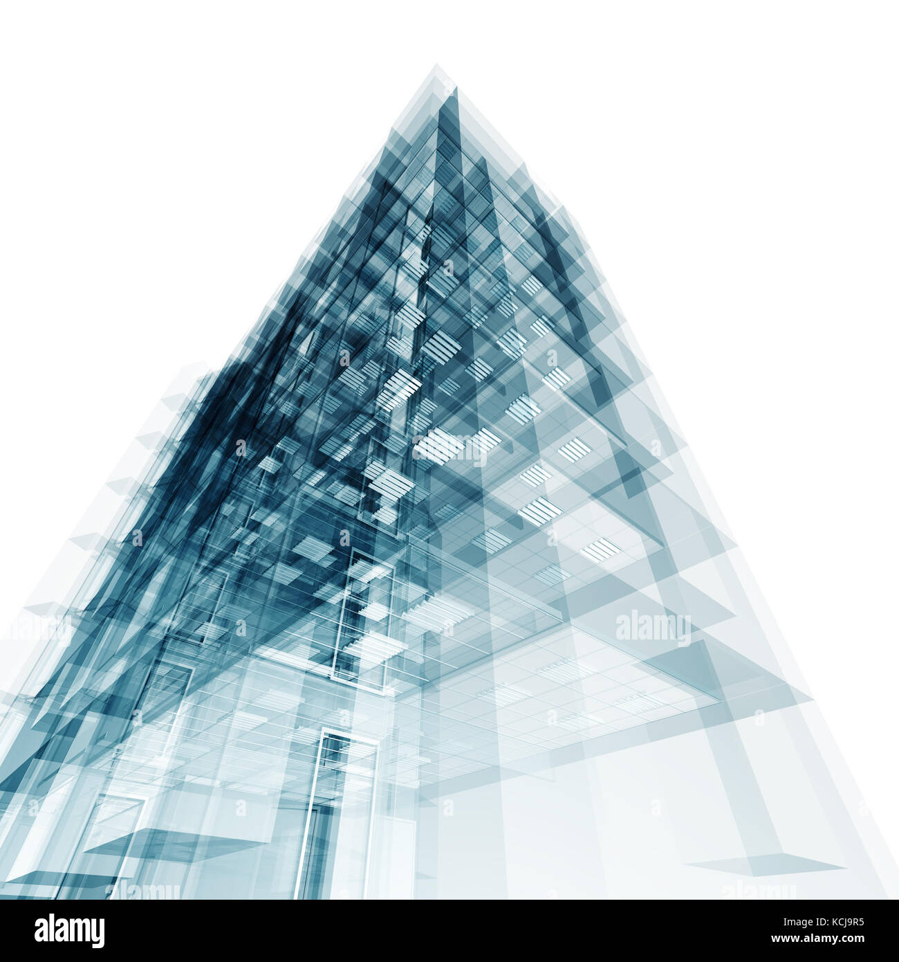 Architecture concept 3d rendering Stock Photo - Alamy