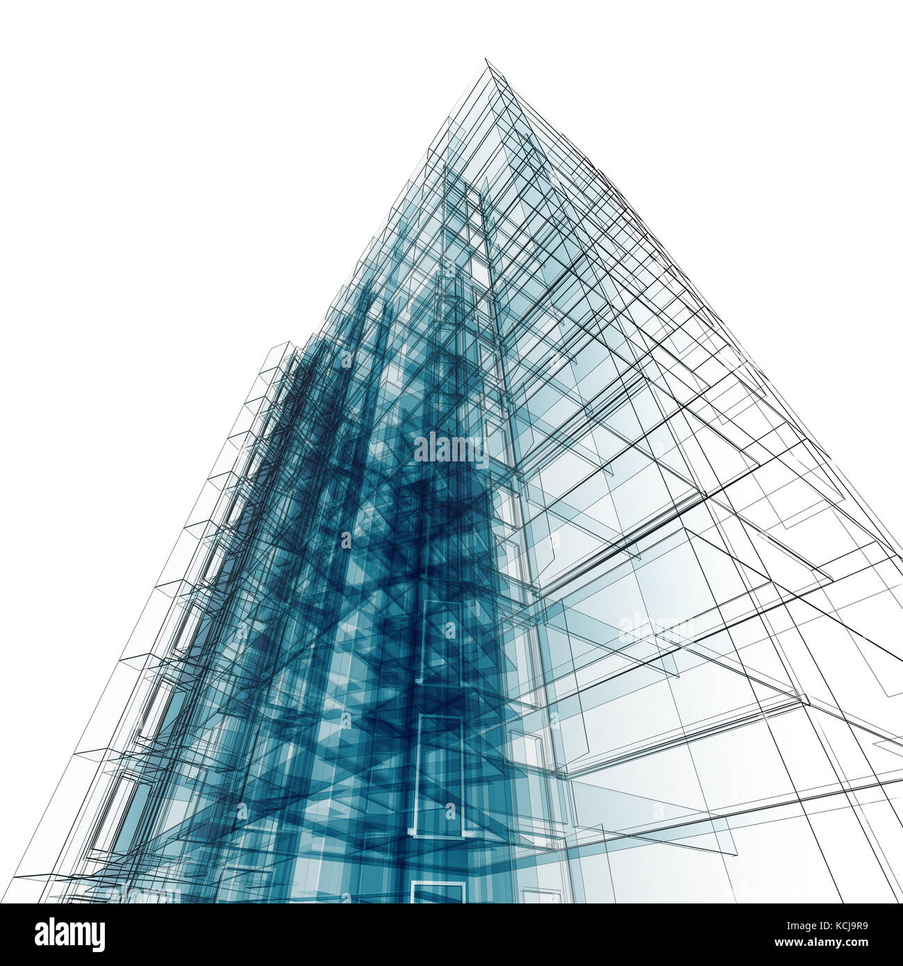 Abstract architecture 3d rendering Stock Photo - Alamy