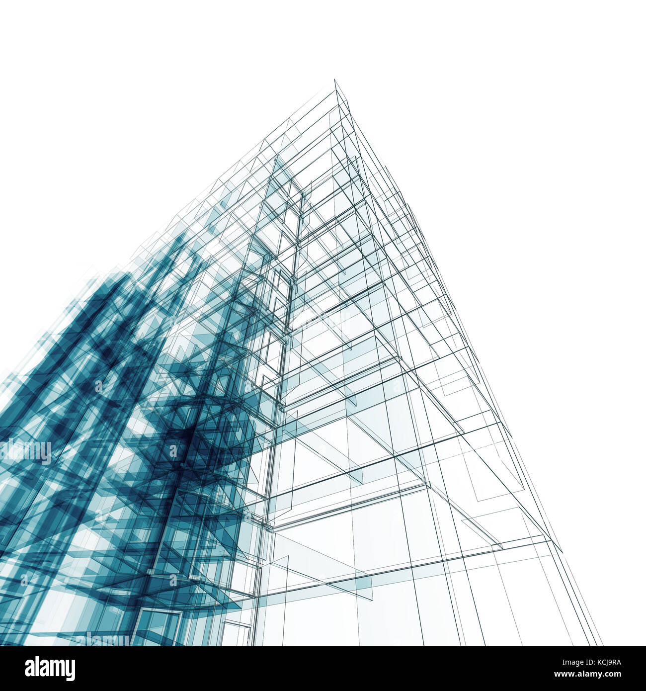 Architecture concept 3d rendering Stock Photo - Alamy